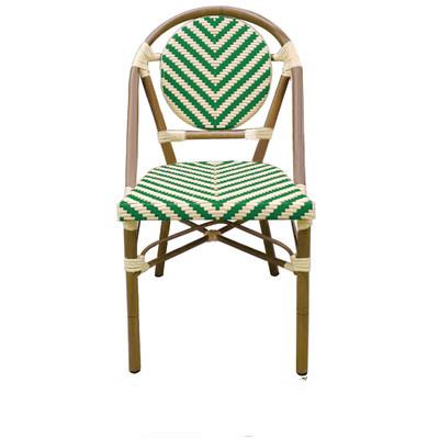 China Cheap Wholesale Aluminium Frame Stacking Restaurant Furniture Garden Sets Outdoor Bistro Chairs for sale
