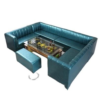 China Bar Lounge Restaurant Round Corner Cafe Faux Leather Booth Seating Design for sale
