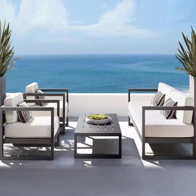 China Outdoor Chairs Sofas Furniture Landscape Gardening Aluminum Alloy Stainless Steel Leisure Rattan for sale
