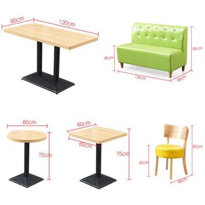 China Popular Design Milk Tea Shop Booth Sofa Seating Customized Dining Table and Chairs for Restaurant Commercial Furniture for Cafe for sale