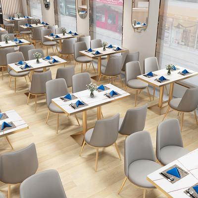 China Tables Dining Table Cafe Chairs Modern Leather Red and Chair Restaurant Metal for sale
