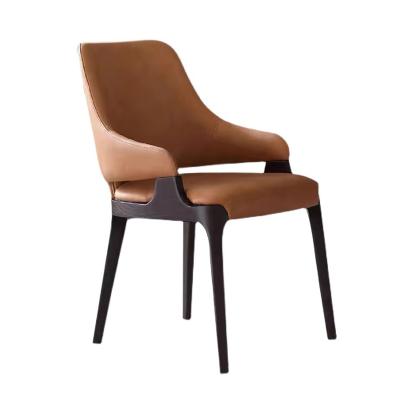 China Modern Italian Designer Style Creative Hotel Reception Negotiation Cafe Wooden Dining Chairs for sale