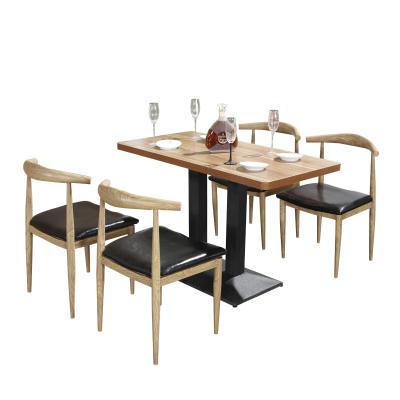 China Wholesale Metal New Design Fast Food Restaurant Dining Tables and Chairs for sale