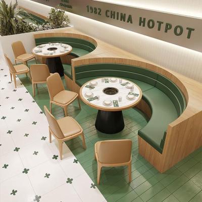 China Wholesale Custom Restaurant Booth Set with Modern Design and Durable Construction for Commercial Use for sale