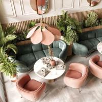 China Customizable Modern Restaurant Booth Sofa PU Leather 2-Seater Cafe Bench Seating for sale