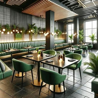 China Modern Stainless Steel Eco-Friendly Customizable Restaurant Furniture Dining Chair for Cafe for sale