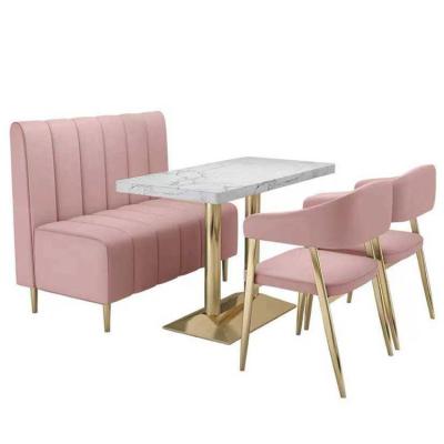 China Modern Design Leatherette Booth Seating Customizable Durable Restaurant Cafe Furniture for sale