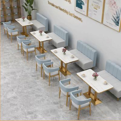 China Customizable Durable Modern Design Cafe Furniture and Restaurant Booth Sofa Set for sale