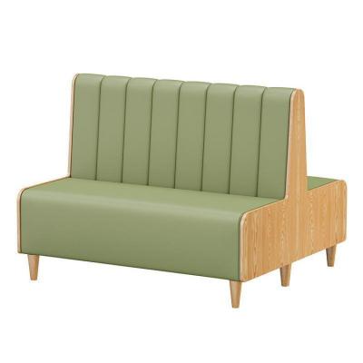China Customizable Leather Upholstered Double Booth Seating Commercial Grade Banquette Bench for Restaurants for sale
