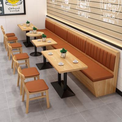 China Modern Minimalism Design Solid Wood Material Wooden Booth Sofa Seating for Commercial Premises Application for sale