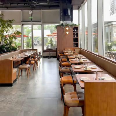 China Customizable Durable Construction Eco-Friendly Material Restaurant Furniture Sofa Booth Seating for sale