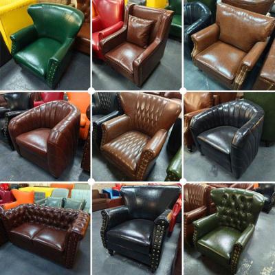China Retro Solid Wood Bar Lounge Sofa Set with Water Resistant Finish and Customizable Design for Commercial Use for sale
