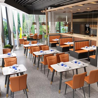 Cina Mobilia di legno moderna Sofa Seating della cabina del ristorante in vendita