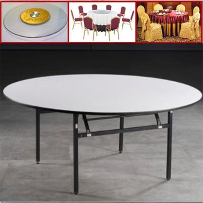 Cina 6ft tavolo da pranzo rotondo del compensato della Tabella di banchetto di piegatura di 8 Ft in vendita