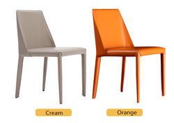 Cina Altezza pranzante di cuoio pranzante minimalista nera delle sedie 50cm Seat di Brown della sella della sedia in vendita