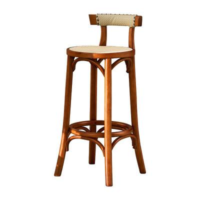 China Ruggesteun van de Barkrukkenash wood stool rattan with van de keuken de Eiken Koffie Te koop