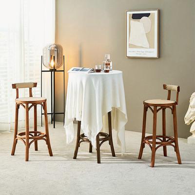 China Ruggesteun van de Barkrukkenash wood stool rattan with van de keuken de Eiken Koffie Te koop