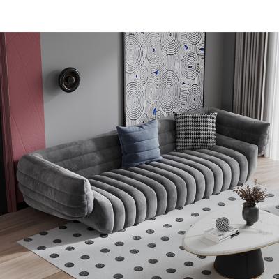 Cina Sofa Chaise Sleeper Convertible Couch Sofa ricoperto contemporaneo 4 grigi sezionali Seater in vendita