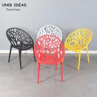 China PP Plastic Stackable Dining Chair 45x48x80cm Modern Leisure Garden Chair 300kg Capacity for sale