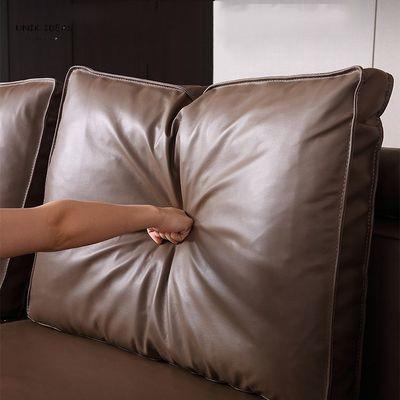 Cina Strato di cuoio a forma di L Loveseats di Brown di 3 pezzi accogliente per il piccolo appartamento in vendita
