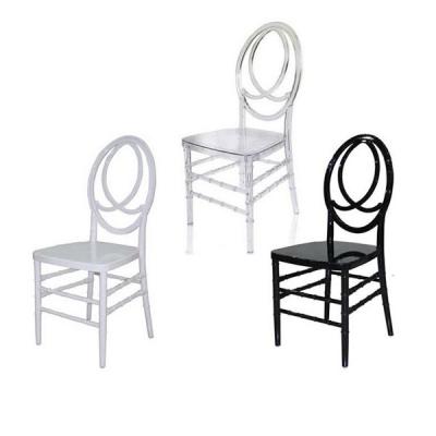 Cina Banchetto Phoenix annullare 40x43x92cm di Napoleon Chair Wedding White Black della resina in vendita