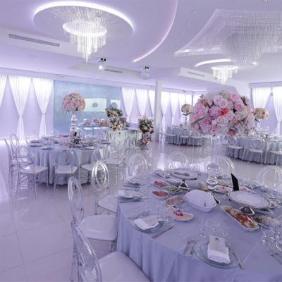Cina Banchetto Phoenix annullare 40x43x92cm di Napoleon Chair Wedding White Black della resina in vendita