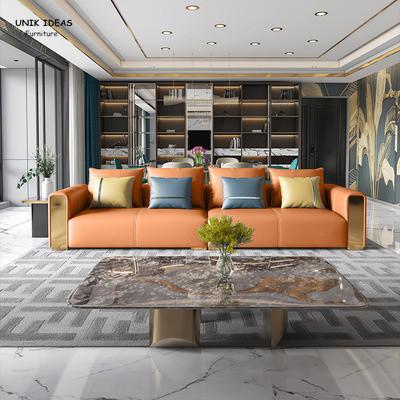Cina Strati sezionali dei sofà del salone moderno di cuoio di lusso con i Recliners Brown in vendita