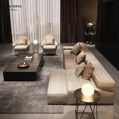 Cina Strato sezionale Sofa Low Back Living grande Loveseats del velluto nero di Brown blu in vendita
