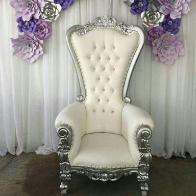 Cina L'alto trono posteriore di nozze di re Bride And Groom dell'oro presiede per affitto 1750x520x550mm in vendita