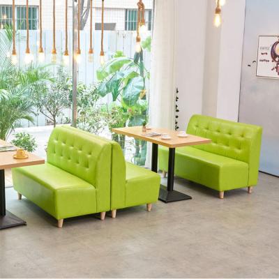 Cina Cucina di cuoio della disposizione dei posti a sedere della cabina del ristorante che pranza verde comodo del banco in vendita