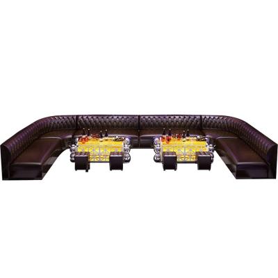 Cina ampio 12 Seater salotto a forma di U su ordinazione Sofa With Chaise Strip del club di 3m in vendita