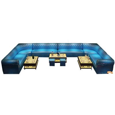 Cina ampio 12 Seater salotto a forma di U su ordinazione Sofa With Chaise Strip del club di 3m in vendita
