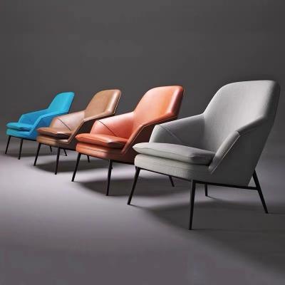 China Sitzer-Couch-Stuhl-Marine-Blau-gelbes Polsterung Recliner-Leder des wingback-einer zu verkaufen