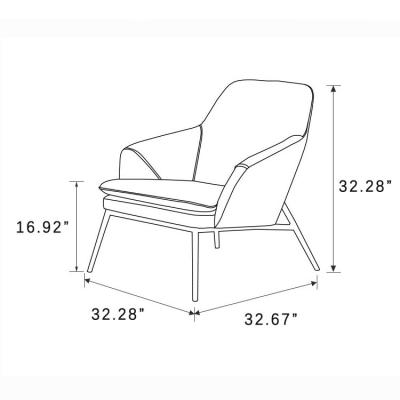 China Sitzer-Couch-Stuhl-Marine-Blau-gelbes Polsterung Recliner-Leder des wingback-einer zu verkaufen