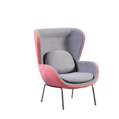 China Sala de visitas alta 99CM da tela do Wingback do preto de Sofa Single Seater Chair Bed da parte traseira à venda
