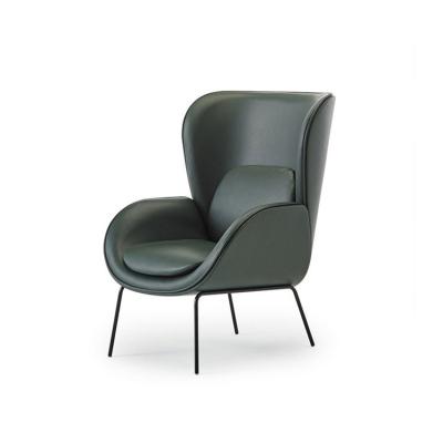 China Sala de visitas alta 99CM da tela do Wingback do preto de Sofa Single Seater Chair Bed da parte traseira à venda