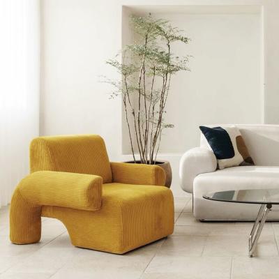 China Poltrona de Seater Sofa Bed Luxury Corduroy Velvet de veludo única original à venda