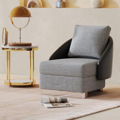 China Grey High Back Single Seater preto Sofa Wingback Accent Chair Gray 78cm italianos à venda