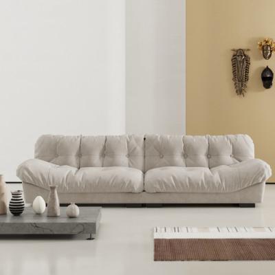 Cina Minimalista italiano Sofa Sectional Chaise Lounge Furniture 3 Seat 2.2m grigi modulari in vendita