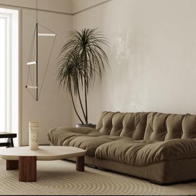 Cina Minimalista italiano Sofa Sectional Chaise Lounge Furniture 3 Seat 2.2m grigi modulari in vendita
