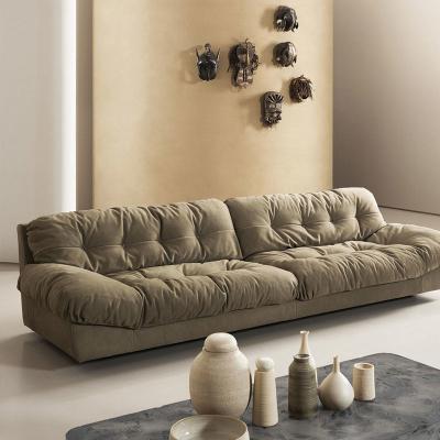 Cina Minimalista italiano Sofa Sectional Chaise Lounge Furniture 3 Seat 2.2m grigi modulari in vendita