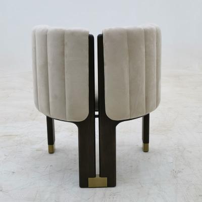 China Único veludo de couro nórdico de Seat Sofa Chair Black três pés UK-AC026 à venda