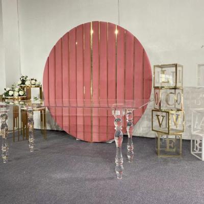 China Tabela de banquete de dobramento acrílica retangular 200x100x75cm transparentes à venda