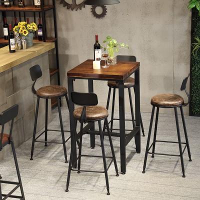 Cina Il bistrot di legno unico Antivari presenta insieme del tavolo da pranzo del quadrato 60x60 del caffè l'alto in vendita