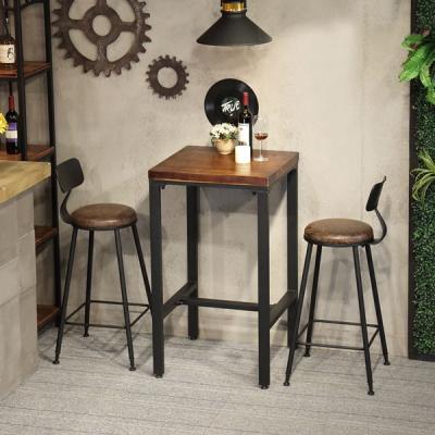 Cina Il bistrot di legno unico Antivari presenta insieme del tavolo da pranzo del quadrato 60x60 del caffè l'alto in vendita