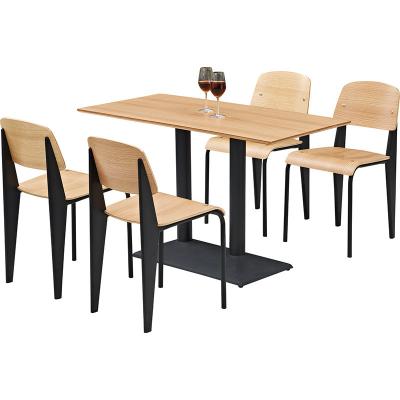 China De Eettafel van het triplexrestaurant en van het Stoelenpu Leer Snel Voedseleettafel Te koop