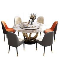 China High Level Dining Table Set 6 Chairs With Rotating Centre Hotel Table for sale