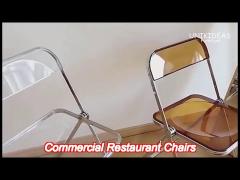portable indoor outdoor chair transparent metal plastic folding chairs