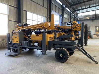 China Deep Hydraulic 300m Water Well Drilling Trailer Portable for sale