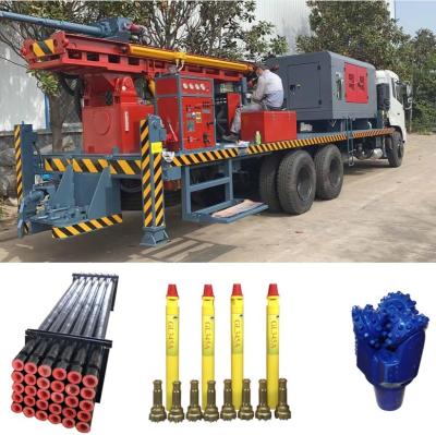 Il camion del pozzo trivellato di GL300AT ha montato il trapano Rig With Air Compressor del pozzo d'acqua di DTH